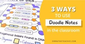 3 Ways to Use Doodle Notes in the Classroom - Emmatheteachie