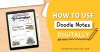 How to Use Doodle Notes Digitally - Emmatheteachie