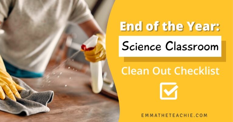 Science Classroom Clean Out Checklist (With Freebie)