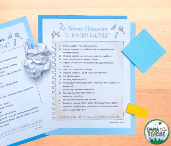 Science Classroom Clean Out Checklist (With Freebie)